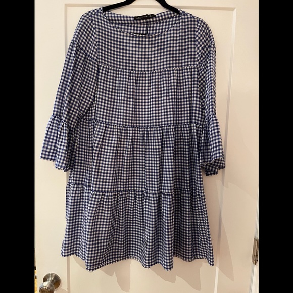 Zara | Dresses | Zara Checkered Mini Dress | Poshmark